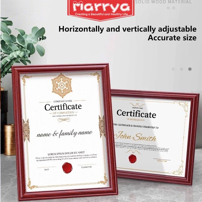 A4/A3 Wall Mounted Certificate Bookshelf/Photo Decoration Rack/File ...