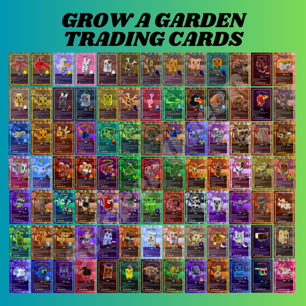 Grow a Garden Trading Cards Mystery Bloom Garden Card Pack – 1 Random ...