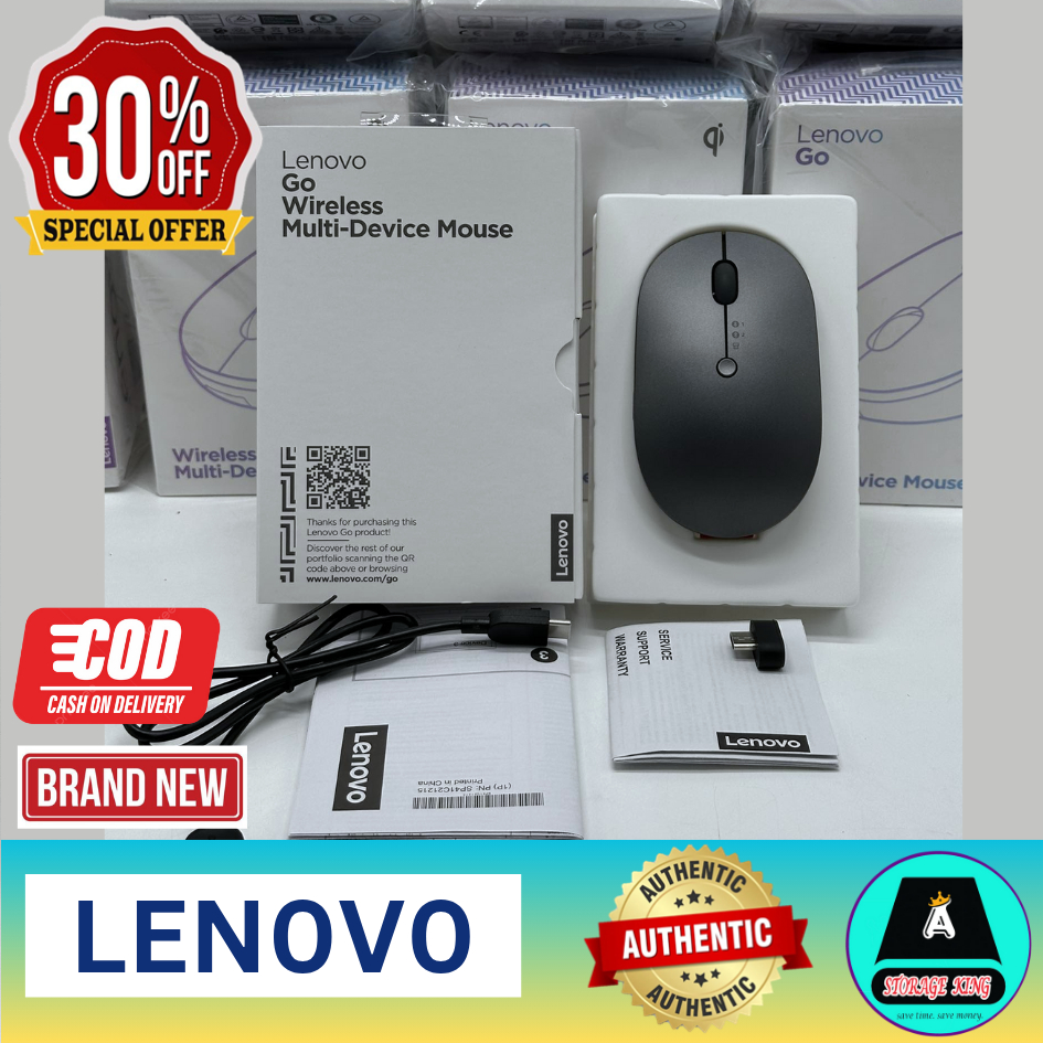 Lenovo GO Wireless Multi-Device Mouse | Paired with up to 3 devices ...