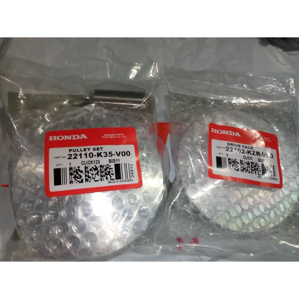 Honda Genuine pulley set w/ drive face for click 125 | Shopee Philippines