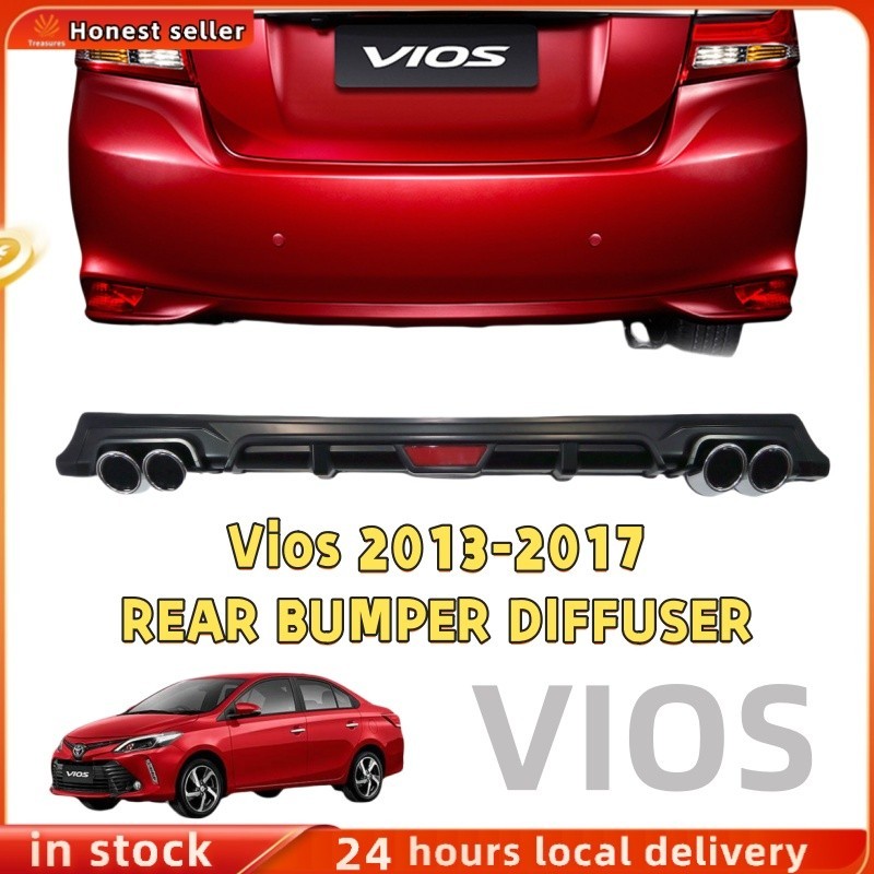 Toyota Vios 2013-2018 3RD GEN SUPERMAN Rear Bumper Lip Diffuser (Matte ...