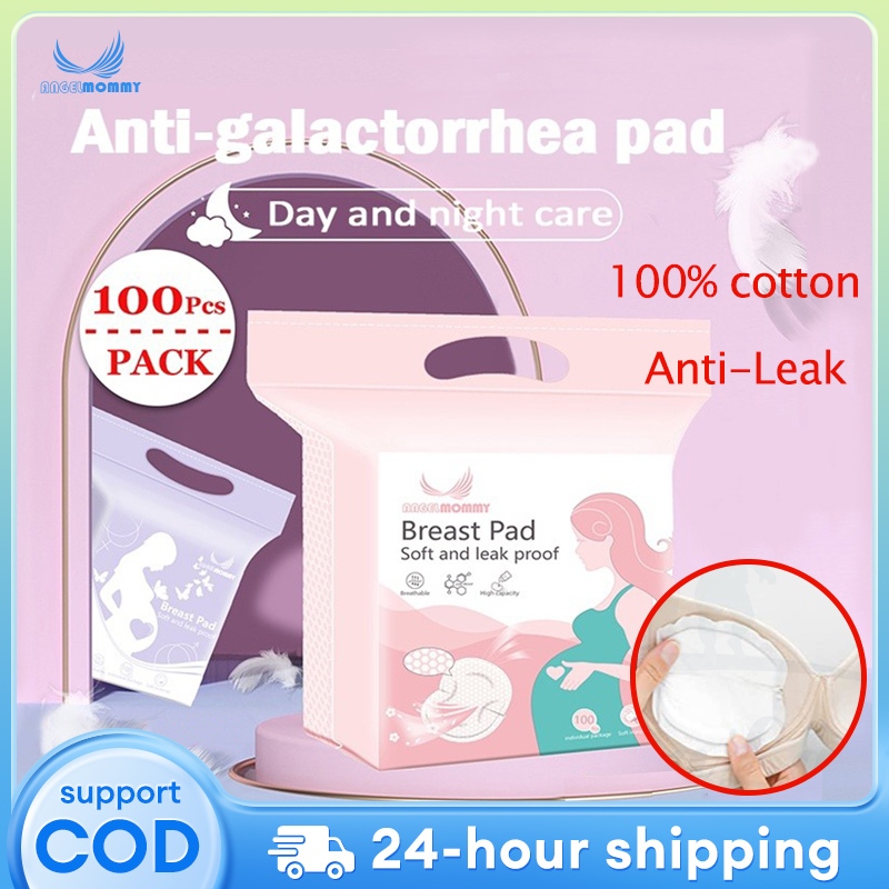100pcs Nursing Breast Pads cotton Maternal Breastpads Thin＆Light Anti ...