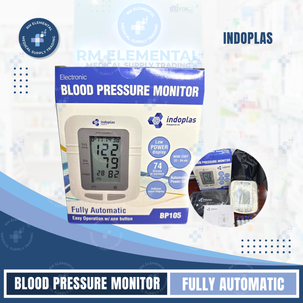 Indoplas BP105 Digital BP MONITOR Fully Automatic | Shopee Philippines