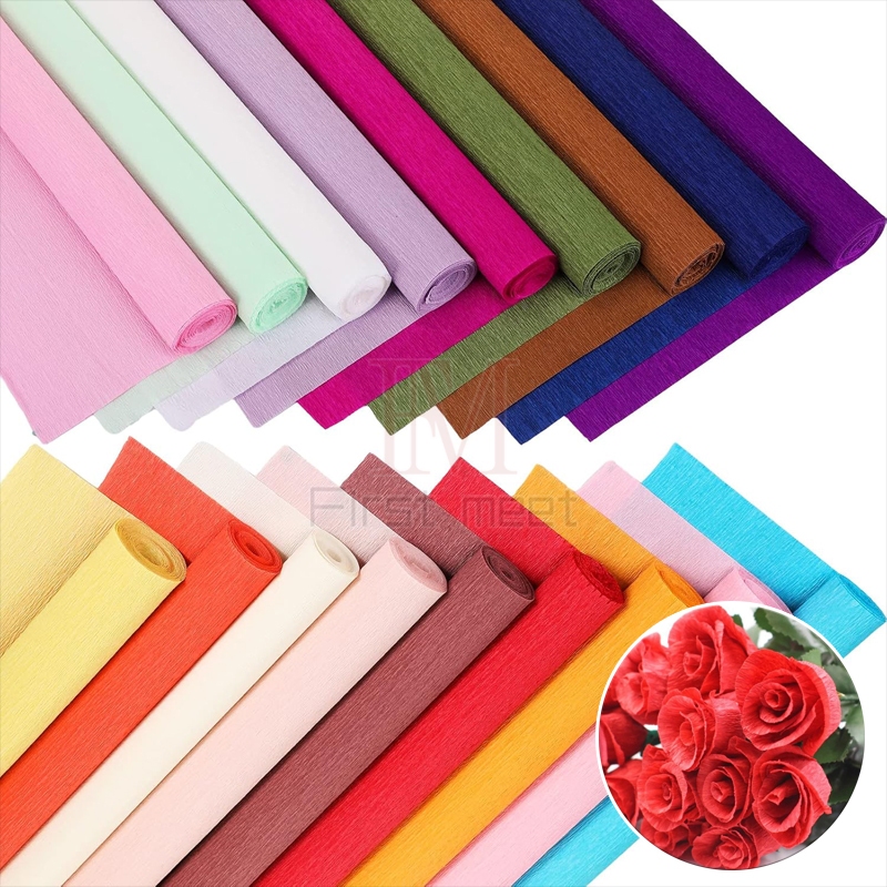 Crepe Paper Pleated Paper Thickened Rolls Curl Paper DIY Handmade ...