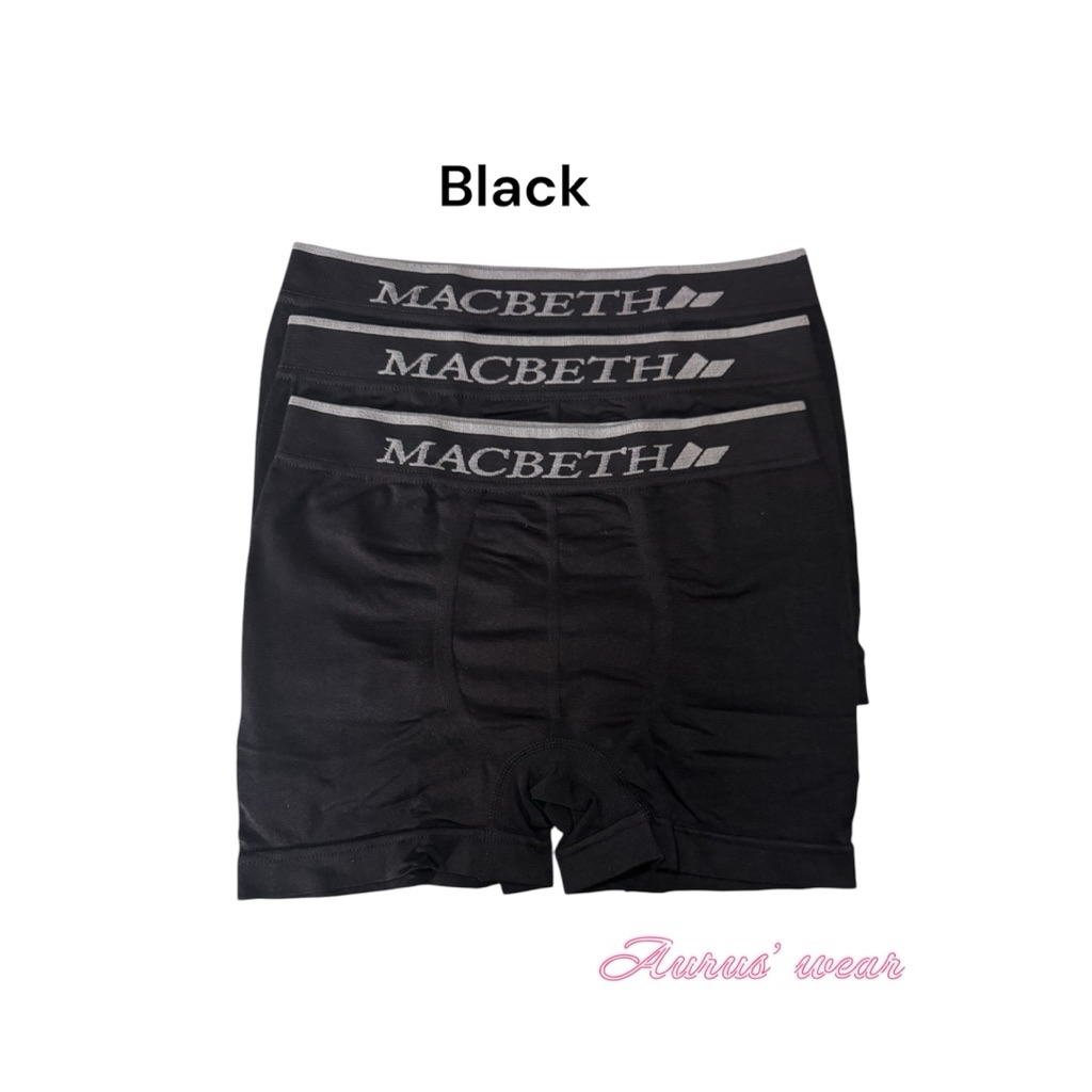 Macbeth seamless boxer brief-3in1 pack- sportwear - original | Shopee ...