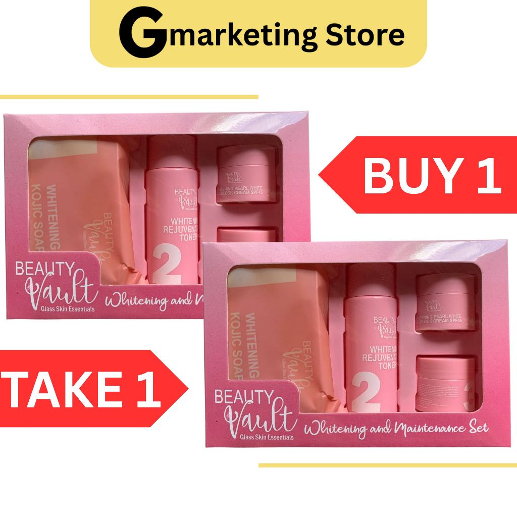 Beauty Vault Whitening & Maintenance Set – 4-Step Brightening Skincare ...