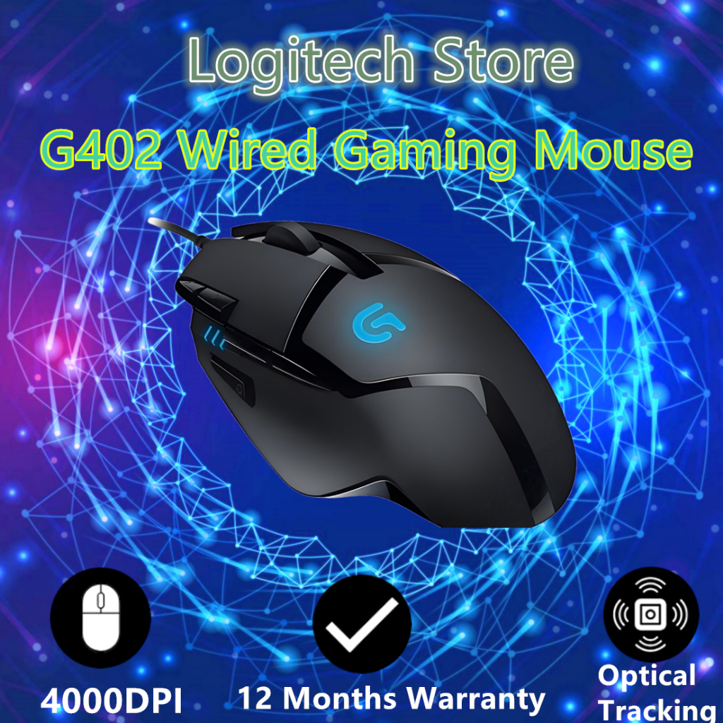 Logitech G402 Wired USB Gaming Mouse with Breathing Light 4000DPI for ...