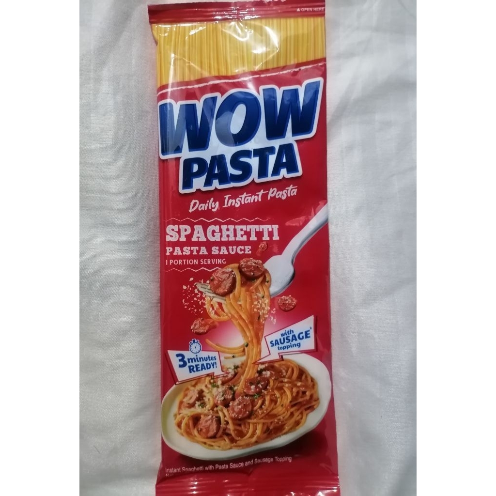 Wow pasta with spaghetti pasta sauce 86g | Shopee Philippines
