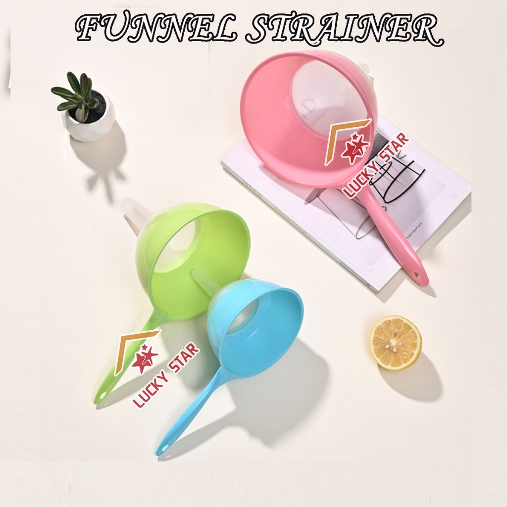 Multifunctional Food Grade Plastic Funnel With Strainer (Random Color ...