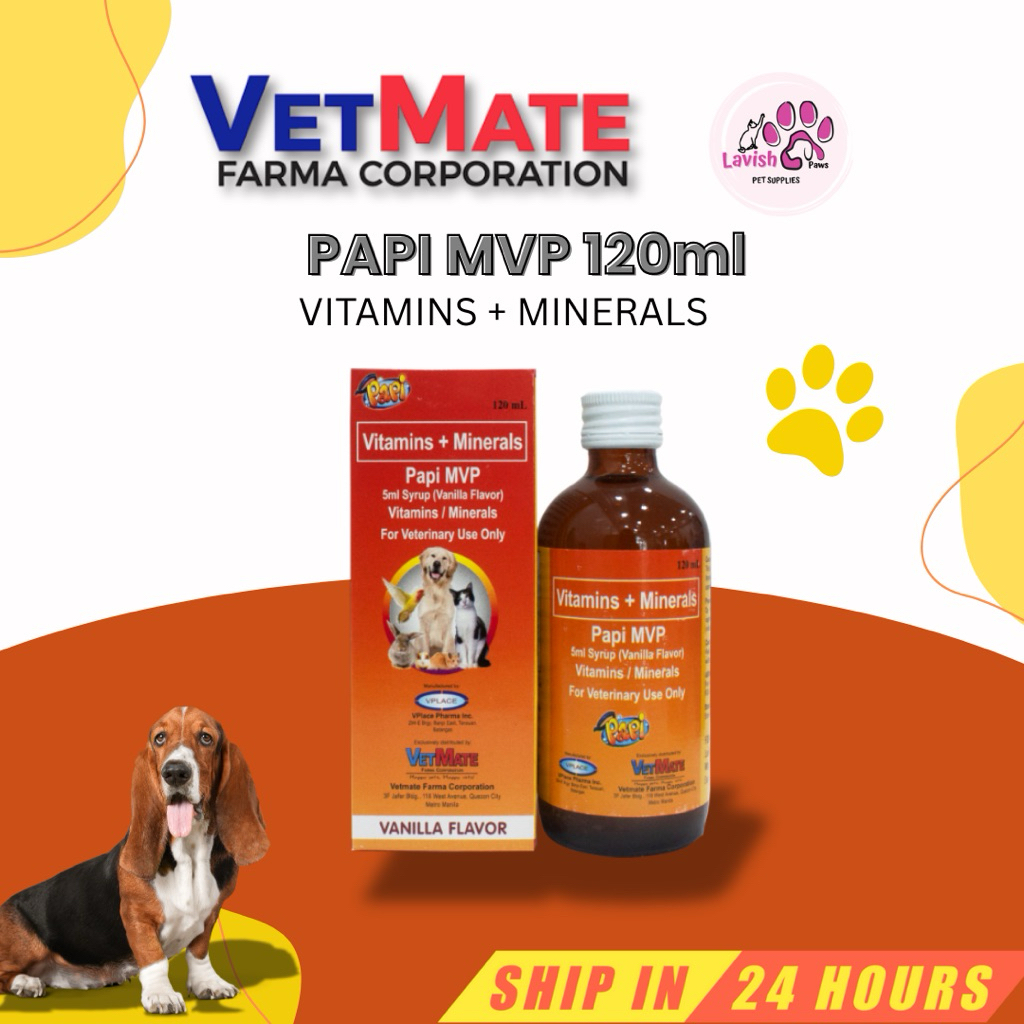 Papi MVP 120ML Syrup Multivitamins for Cats and Dogs | Shopee Philippines