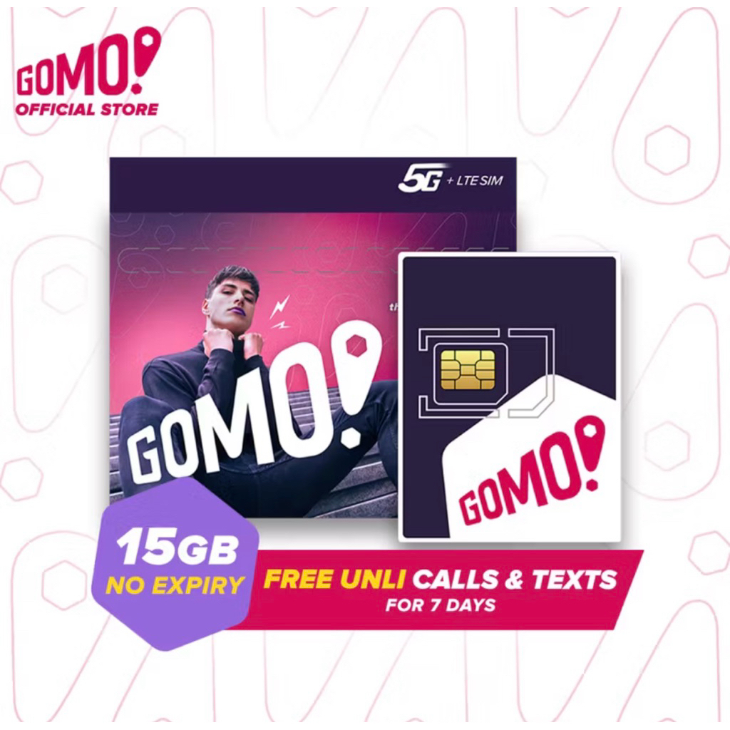 GOMO Prepaid SIM with 15GB No Expiry Data + UNLI Calls & Texts 7 Days | Shopee Philippines