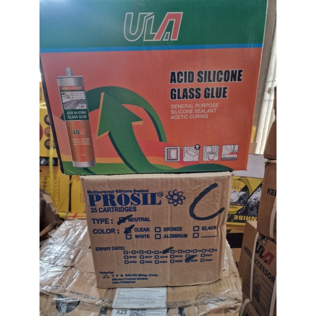 (PER BOX 24pcs) ULA/Sunrise/Proseal Silicone Sealant | Shopee Philippines