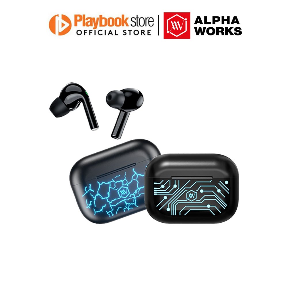 Alpha Works FLEX 100 True Wireless Stereo Earbuds 35 hour music ...
