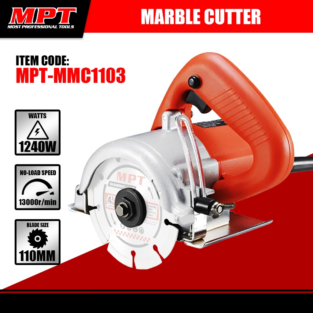 MPT 1240W Marble Cutter 110mm MMC1103 PT • MOST PROFESSIONAL TOOLS ...