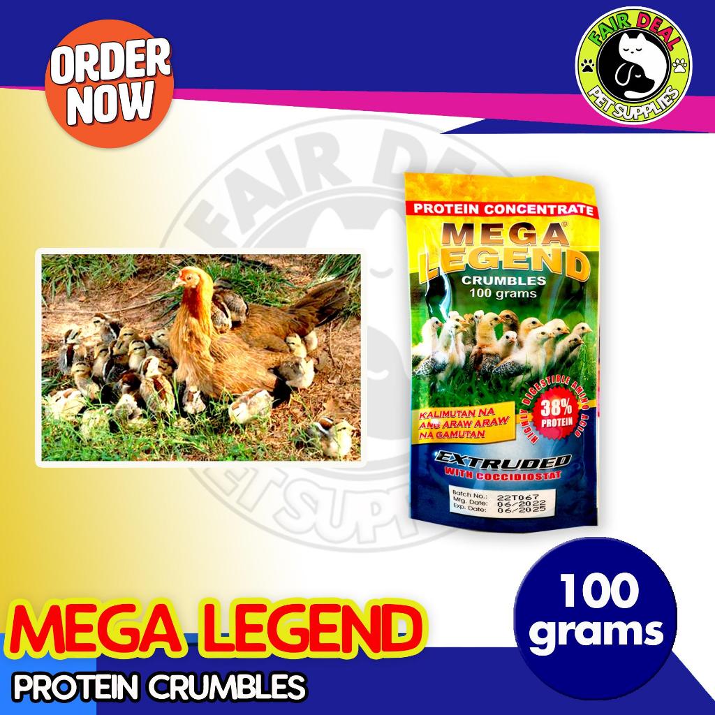 MEGA LEGEND Crumbles (100g) - Feed Additive for Gamefowl Chicks ...