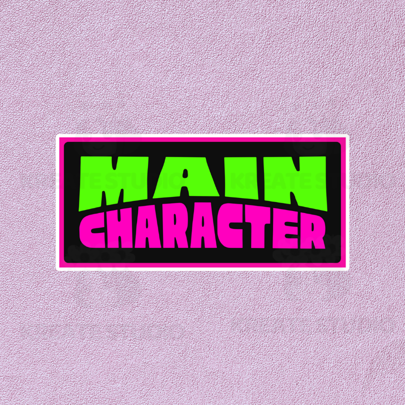 MAIN CHARACTER STICKER | Jeepney Signage Inspired Laminated Waterproof ...