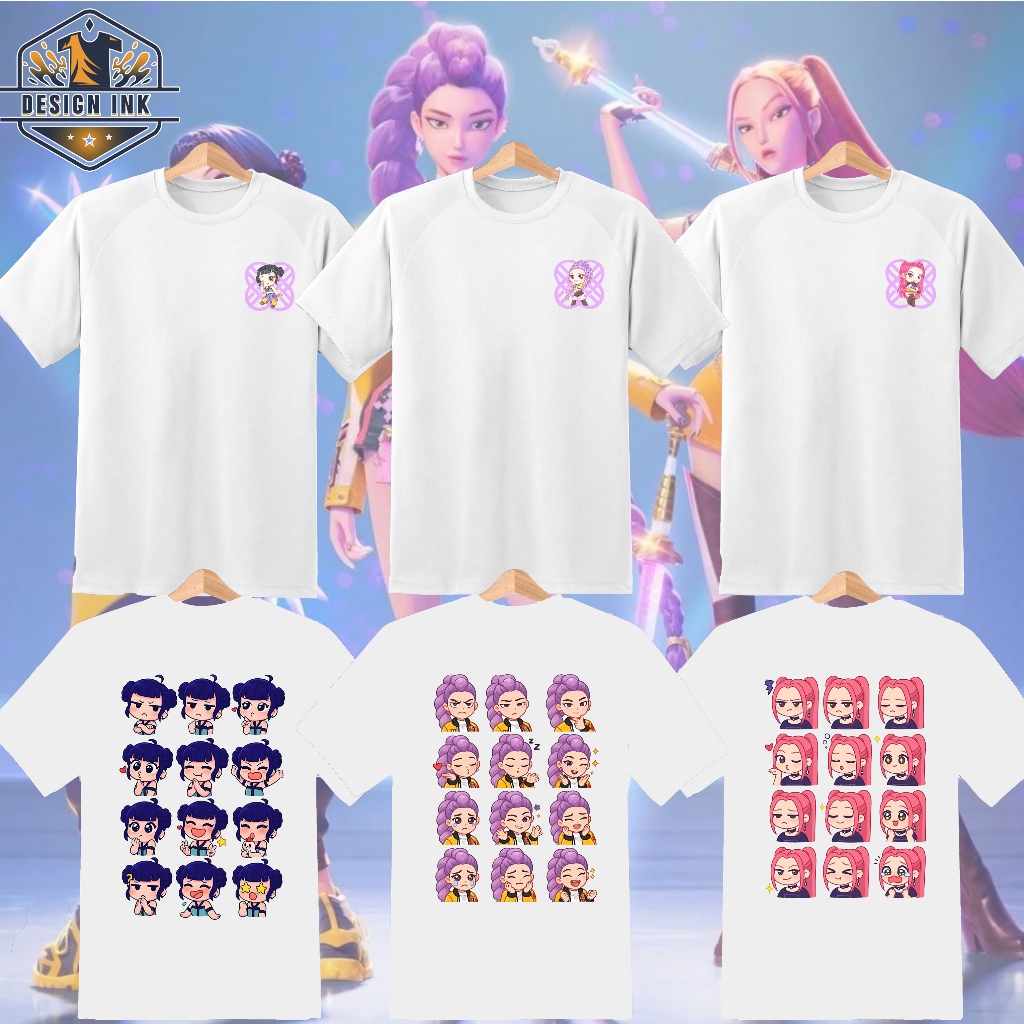 Demon Hunters Huntrix Inpired Mall Quality T-shirt for Men Women Kids ...