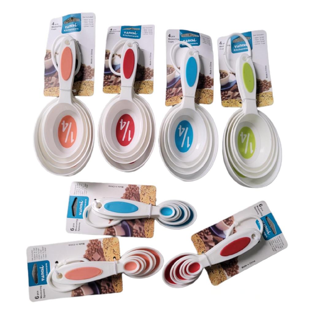 Kitchen Measuring Tool Set – 4 Measuring Cups + 4 Spoons, Stackable ...