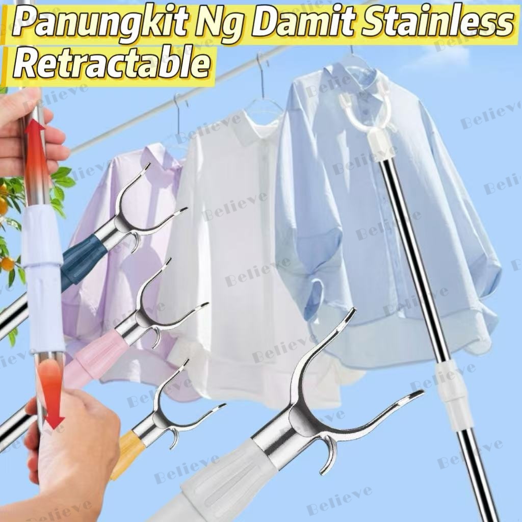 Adjustable Clothes Pole Hanger for Clothe Pole Fork,Panungkit ng Damit ...