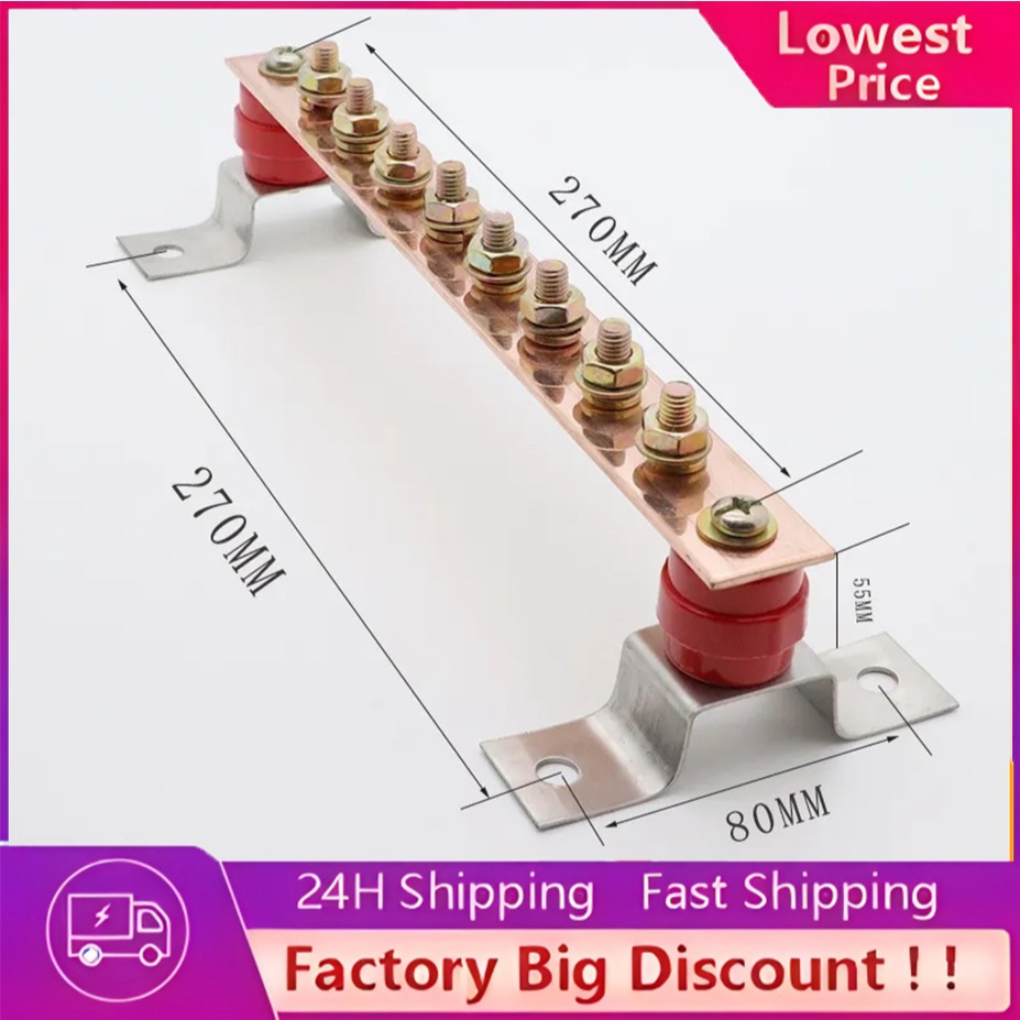 3x30/4x60 grounding copper bar, tinned copper bar, wiring copper bar ...