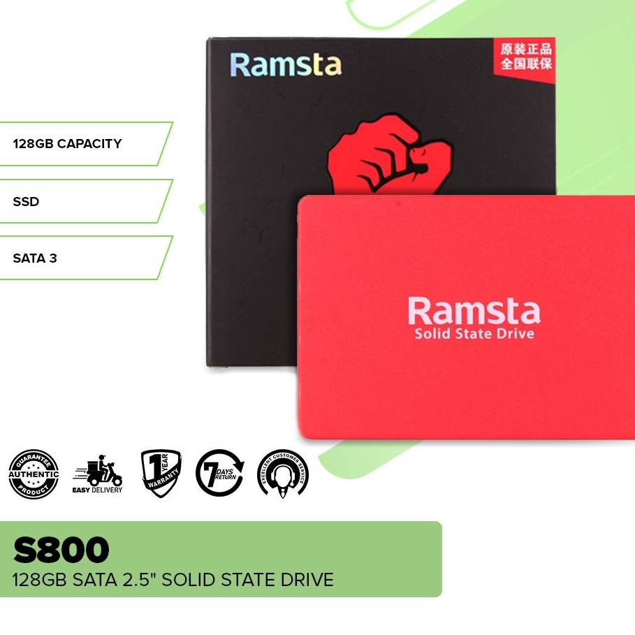 RAMSTA S800 SATA SSD 120/128GB SATA 2.5" | Shopee Philippines