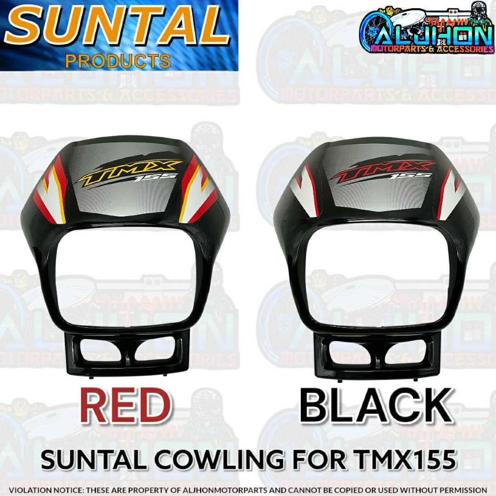 SUNTAL COWLING (BLACK) FOR TMX155 | Shopee Philippines