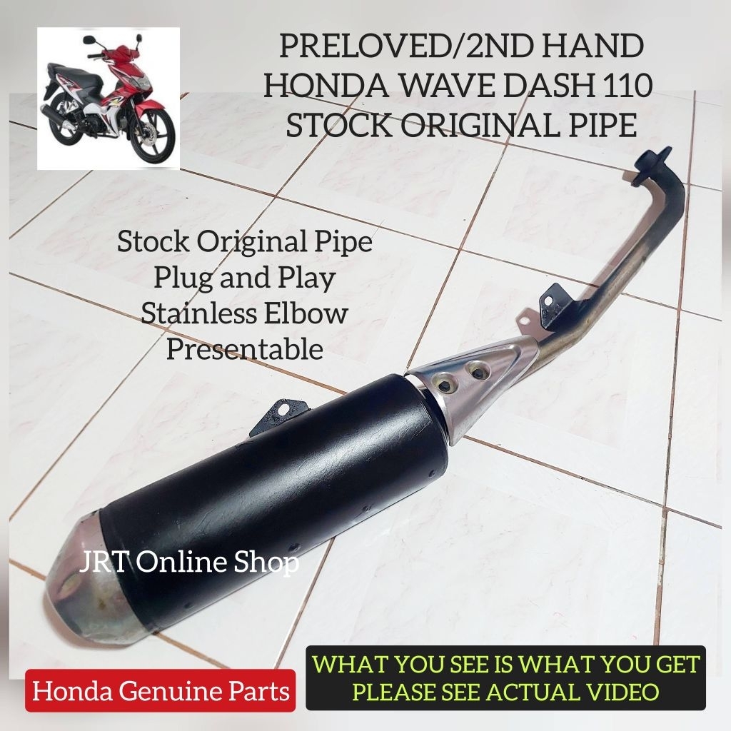Preloved 2nd Hand Honda Wave Dash Genuine Original Stock Pipe | Shopee ...