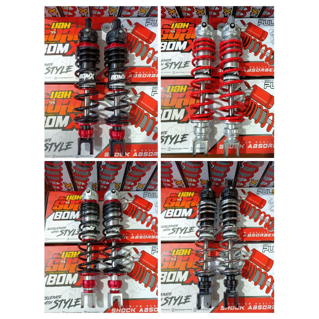BOM-X REAR SHOCK 335MM/305MM NMAX/AEROX ADJUSTABLE REBOUND (X-STREET ...