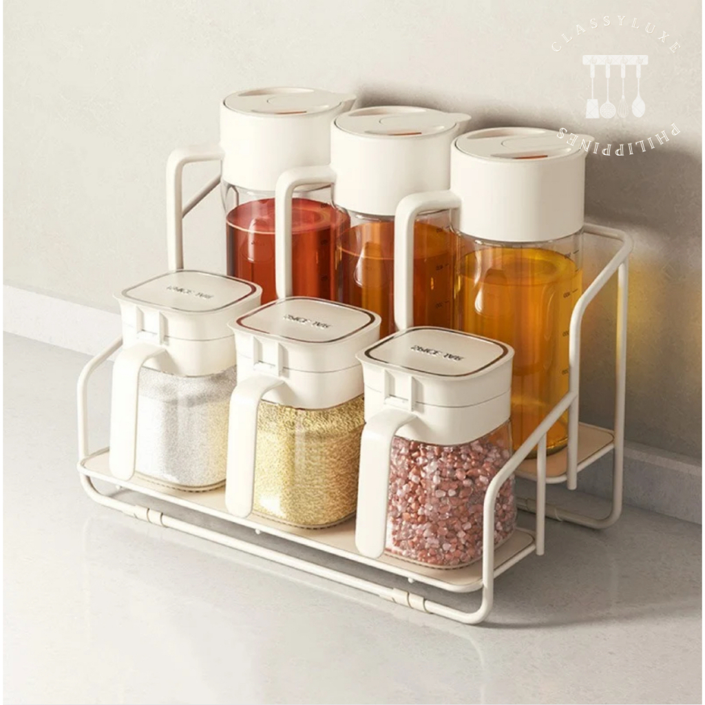 Classy Luxe Kitchen Rack Holder Double Layer Organizer Multifunctional ...