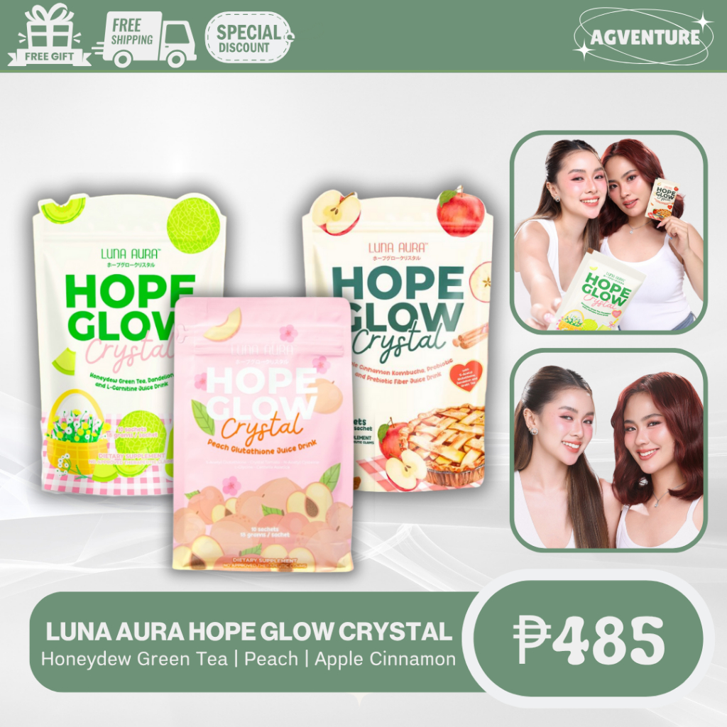 Hope Glow Crystal Juice Drink 10s Peach Melon Apple | Glutathione ...