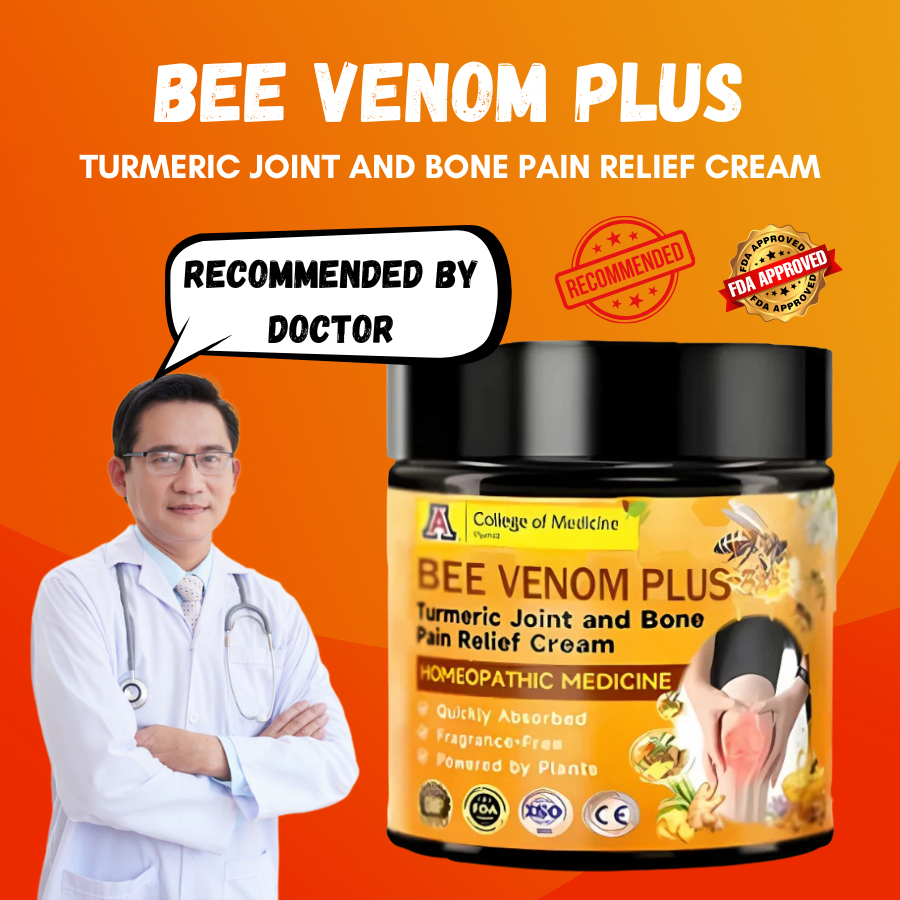 Turmeric Bee Venom Plus Natural Topical Cream for Arthritis Muscle Pain ...