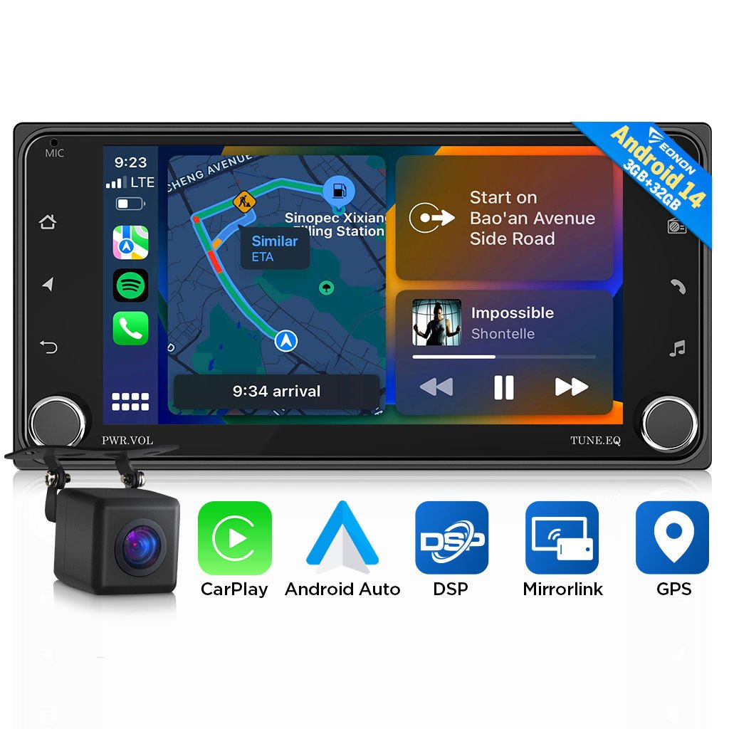 Eonon Latest Android 14 Toyota Android Head Unit Apple CarPlay Android ...
