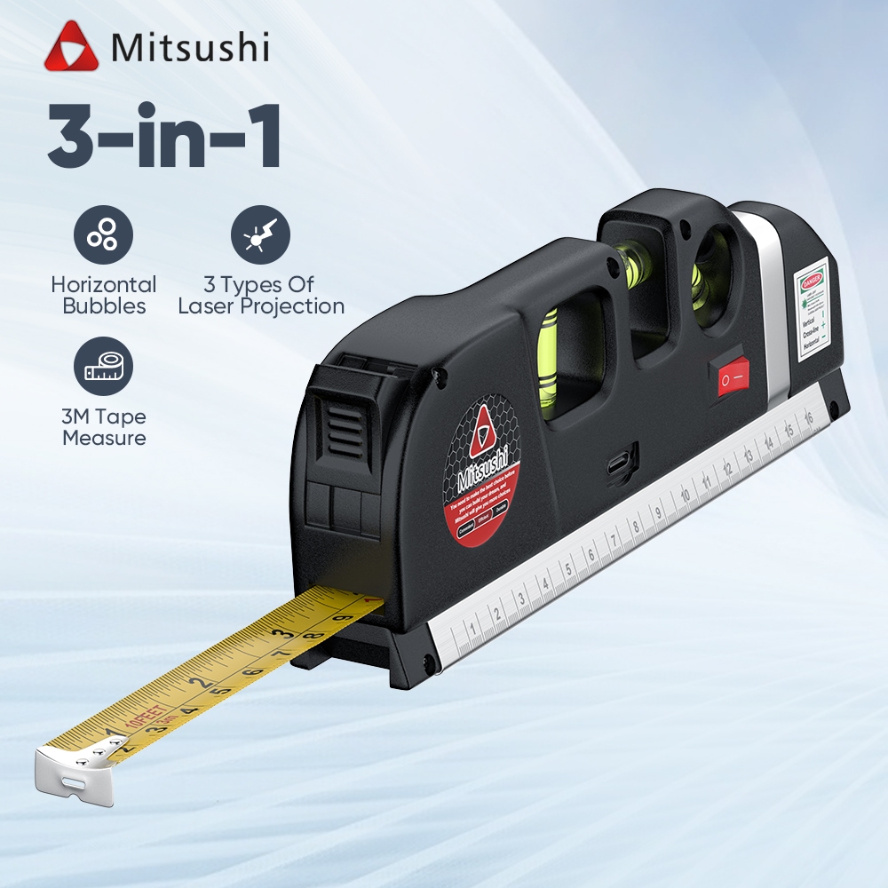 Mitsushi Multipurpose Laser Horizon Vertical Measure Tape Horizontal ...