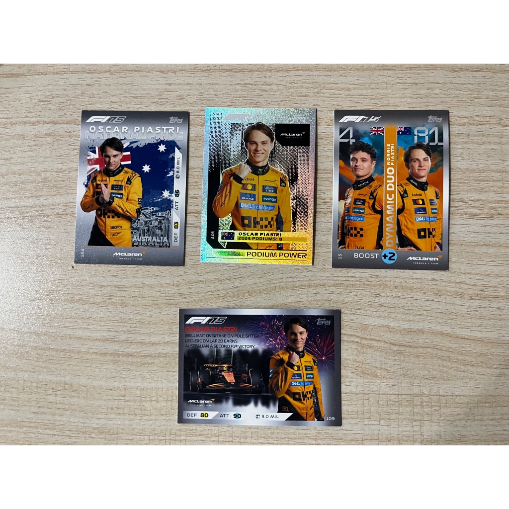 OSCAR PIASTRI F1 CARDS (RESTOCK) | Shopee Philippines