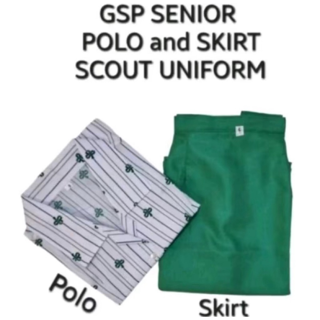 GSP SENIOR POLO & SKIRT SCOUT UNIFORM | Shopee Philippines