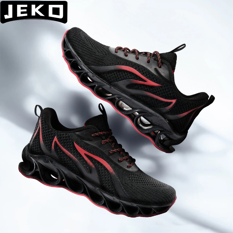 JEKO Sports Shoes Unisex Running Basketball Shoes Shock Absorption Wear ...