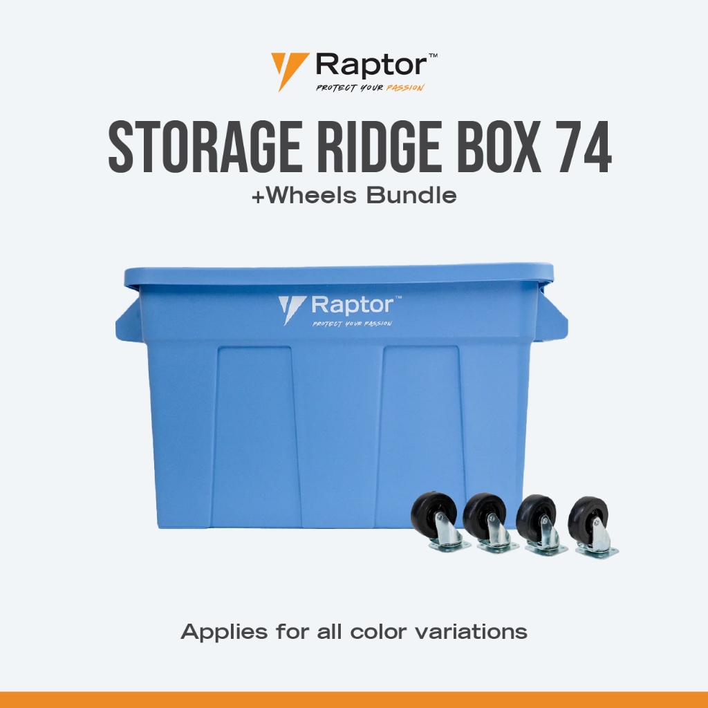 Raptor Storage Ridge Box 74 + Wheels Bundle | Raptor PH | Shopee ...