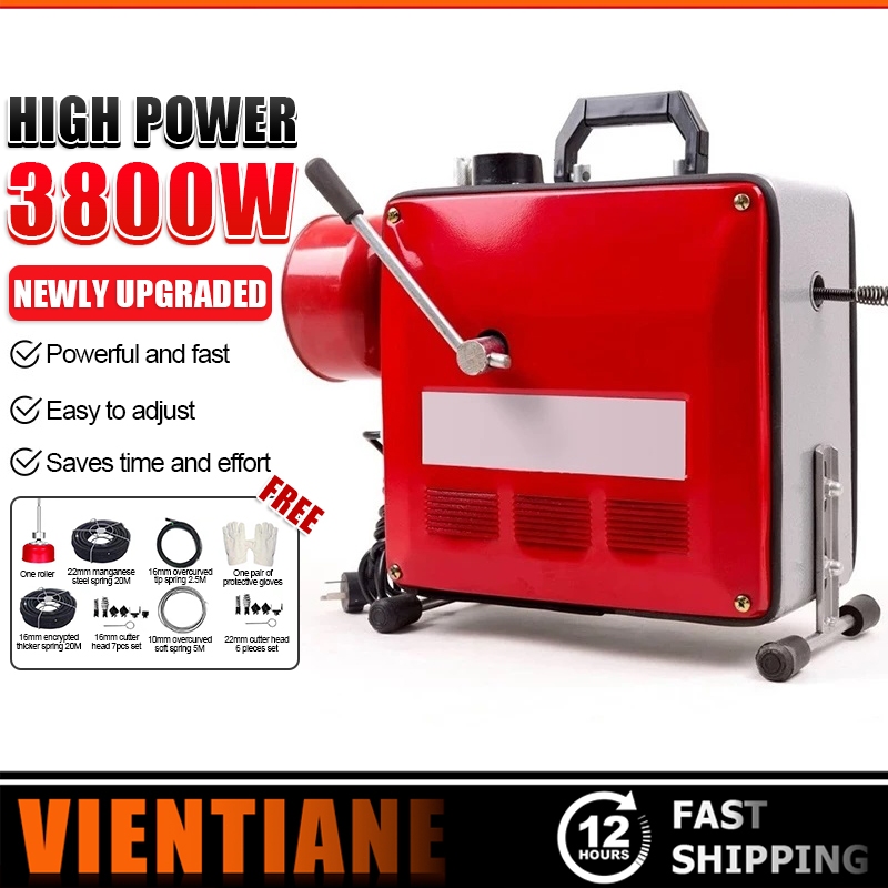 Automatic Dredge Machine 3800W Electric Pipe Dredging Sewer Tools ...