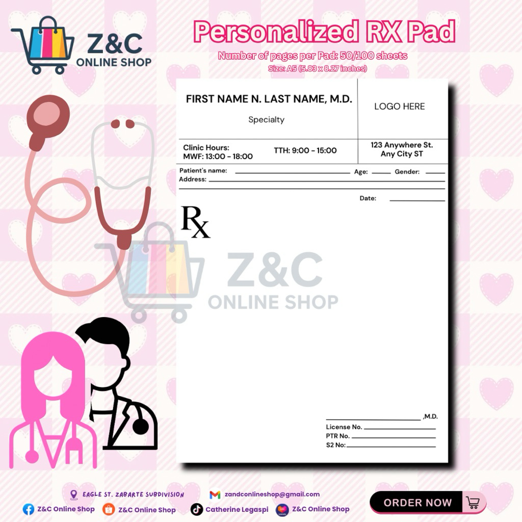 Prescription Pad / Lab Request / Medical Certificate – Custom for ...