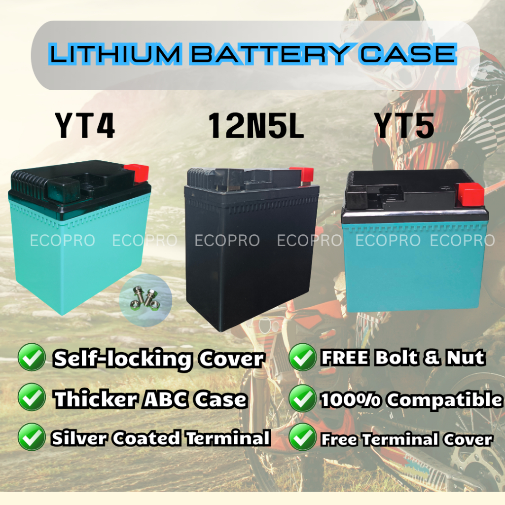 Motorcycle Battery Case YT4 YT5 12N5, DIY Battery Case, LiFepo4 Case ...