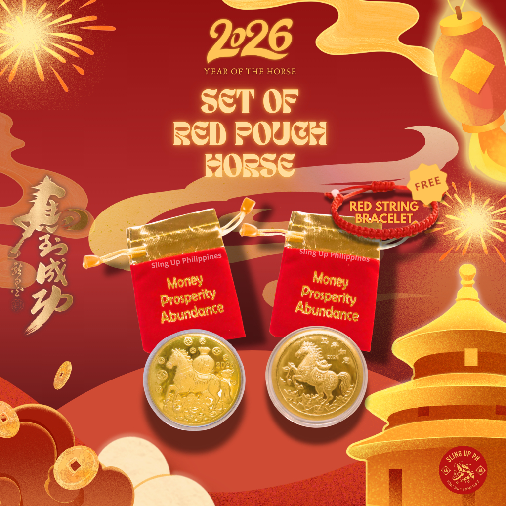 SlingUp Lucky Charm 2026 Year of the Horse Golden Money Foil Lucky Coin ...