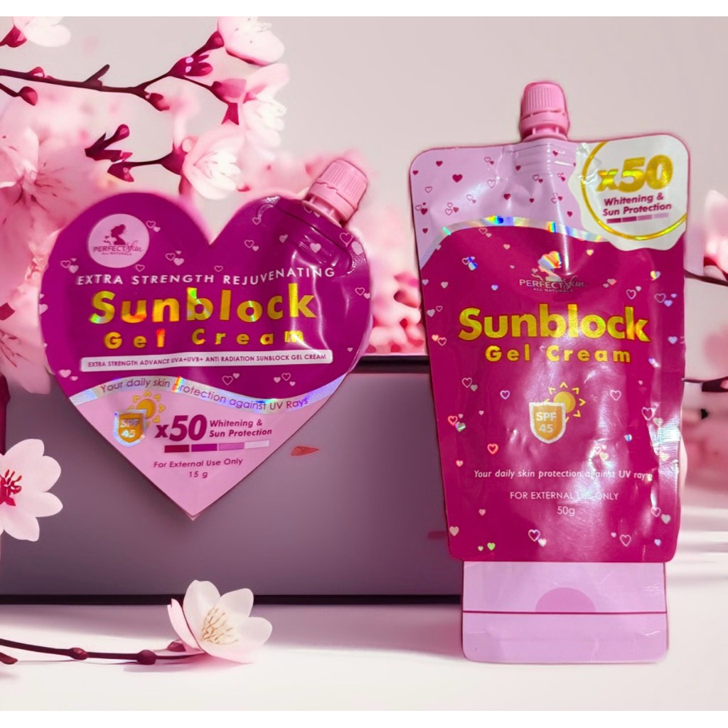 Perfect Skin Sunblock Gel Cream Sunscreen SPF45 | Shopee Philippines