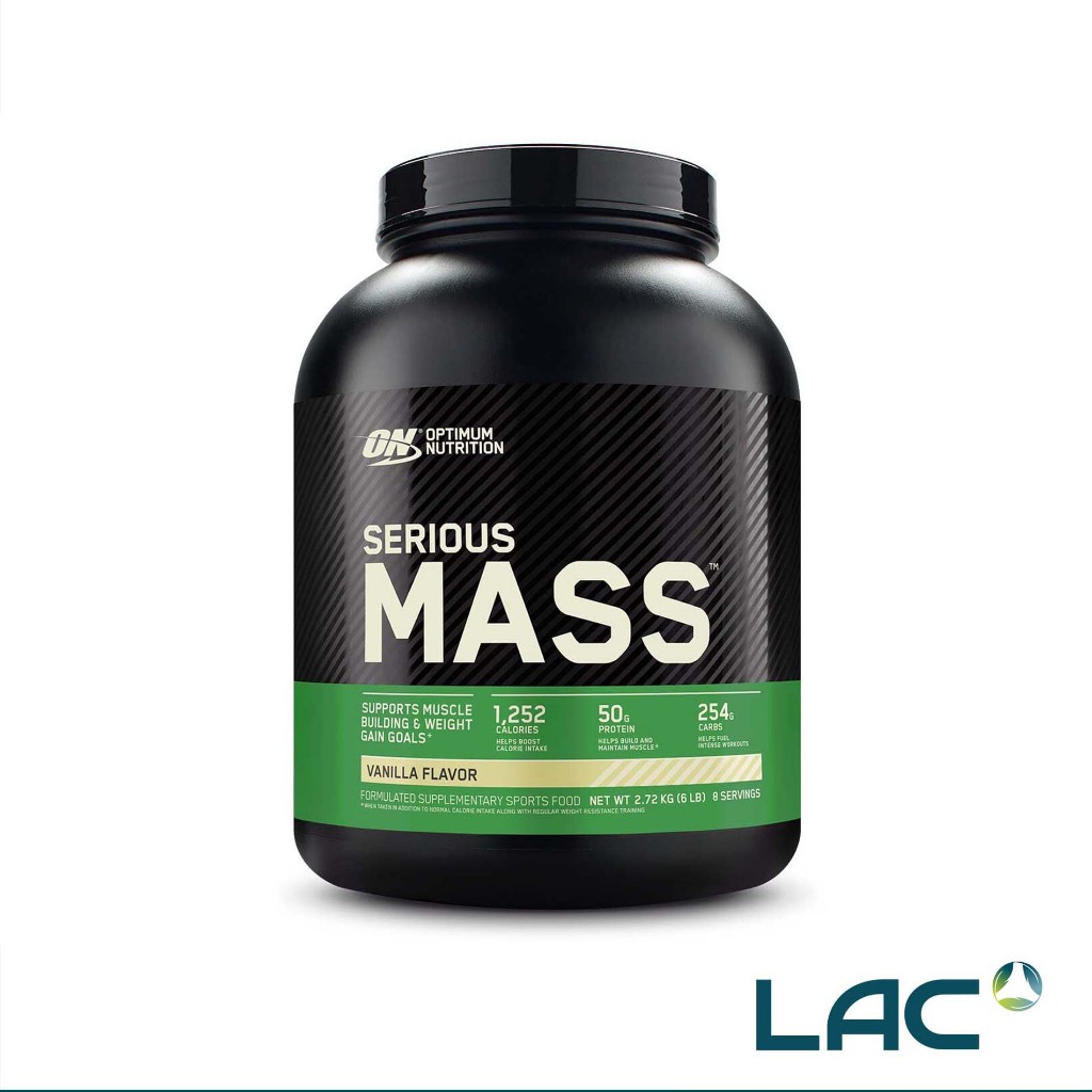 Optimum Nutrition Serious Mass Vanilla (6lb) (Consume within April 2027 ...