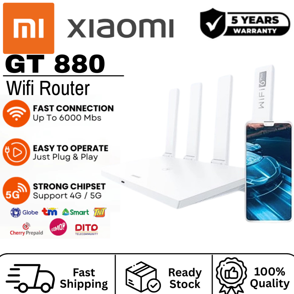 XIAOMI 4G/5G Internet Data Wifi Router GT880+ Modem Sim Card Home ...