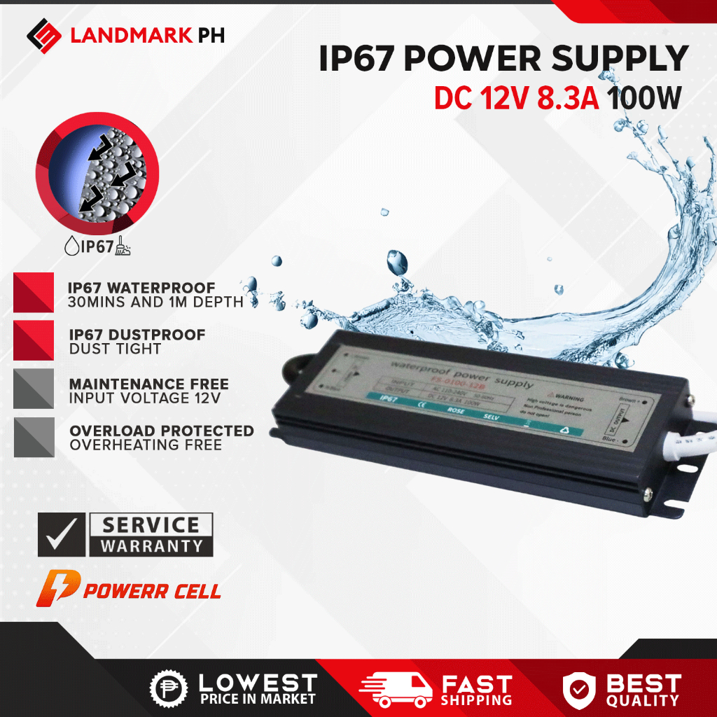 LED Waterproof Switching Power Supply, IP67 Engineering Power Supply ...