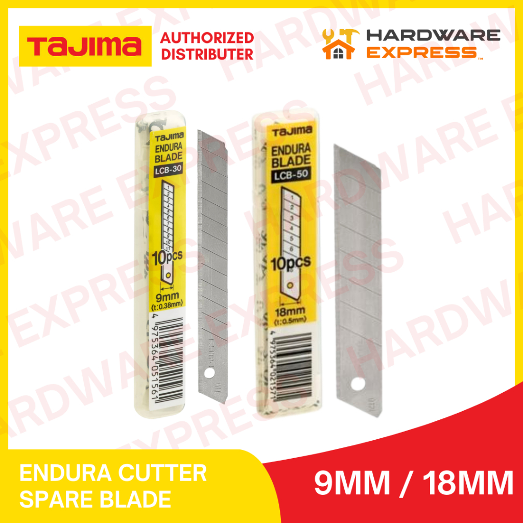 TAJIMA Endura Blade (LCB-30 & LCB-50) Spare Blade for Cutter 10Pcs / Tube | Shopee Philippines
