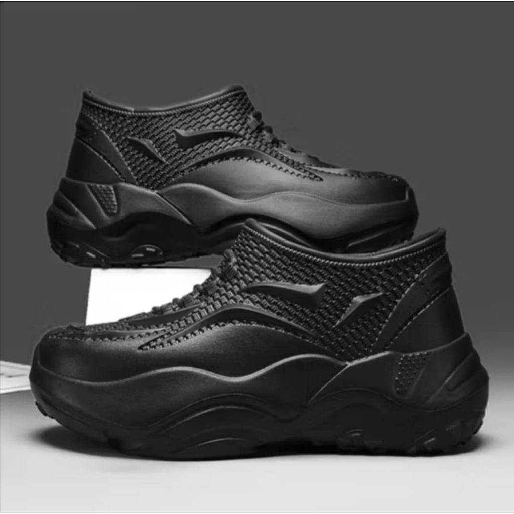 Men's Rain Shoes Rubber Shoes New Wear Waterproof and Non slip Short ...