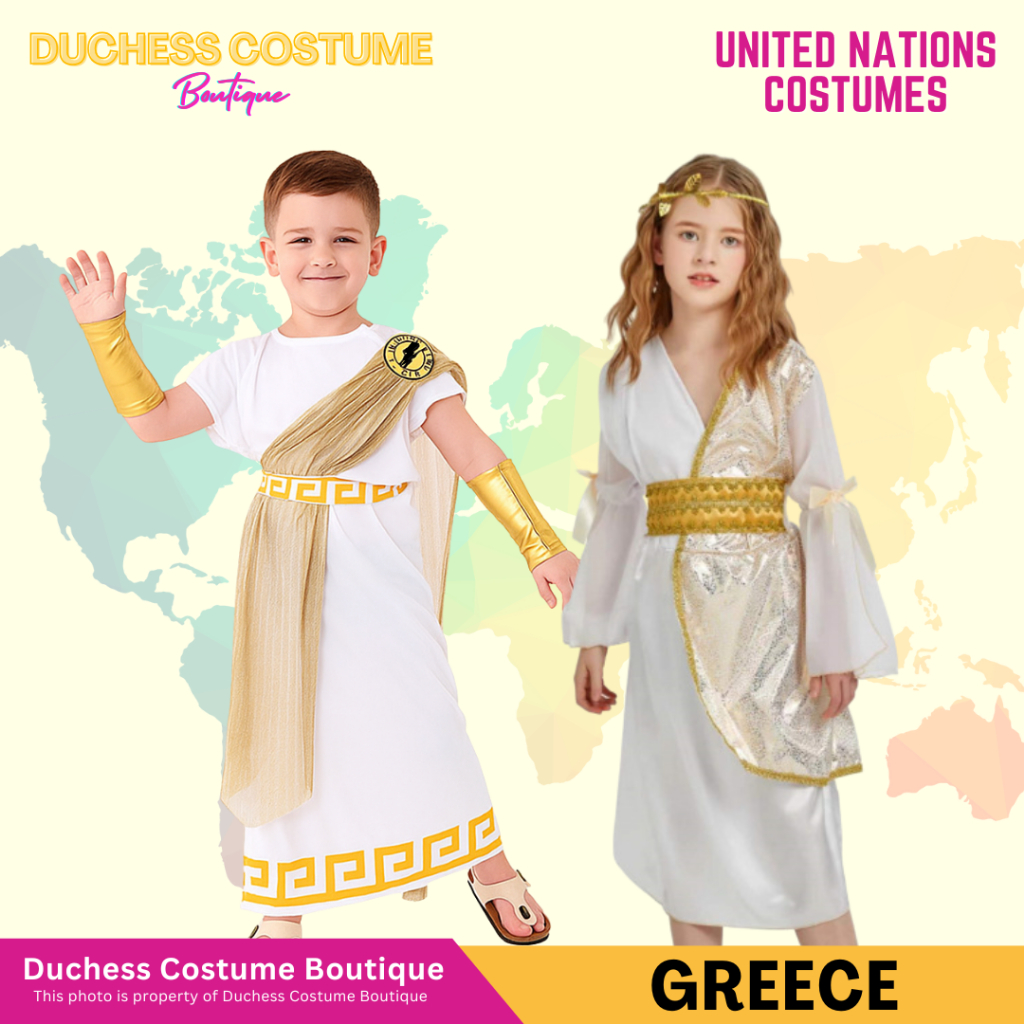 GREECE United Nations Costume UN Costume for Kids GREEK GOD ZEUS GREEK ...