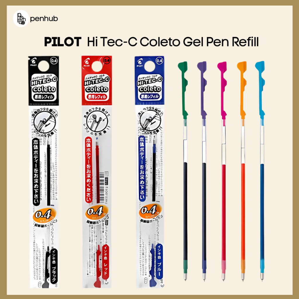 PILOT Hi TEC-C Coleto Gel Pen Ink Refill 0.3mm, 0.4mm, 0.5mm - Penhub ...