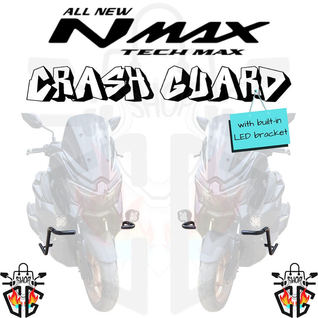 NMAX v3 TECH MAX - Crash Guard Heavy Duty by MotoRig Outlet | Shopee ...